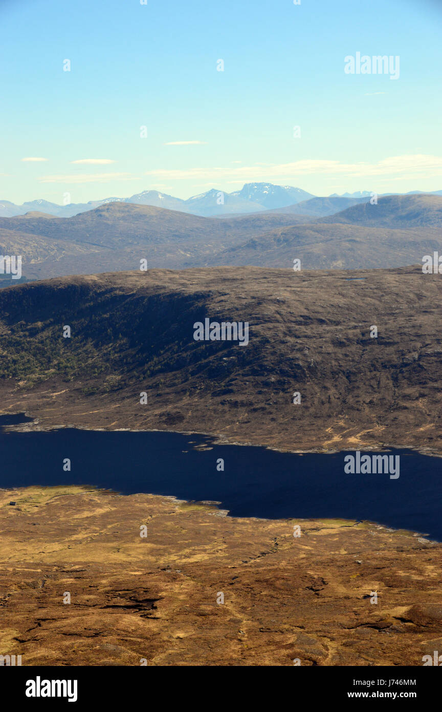 Loch Loyne and the Ben Nevis Range from the Scottish Mountain Corbett ...