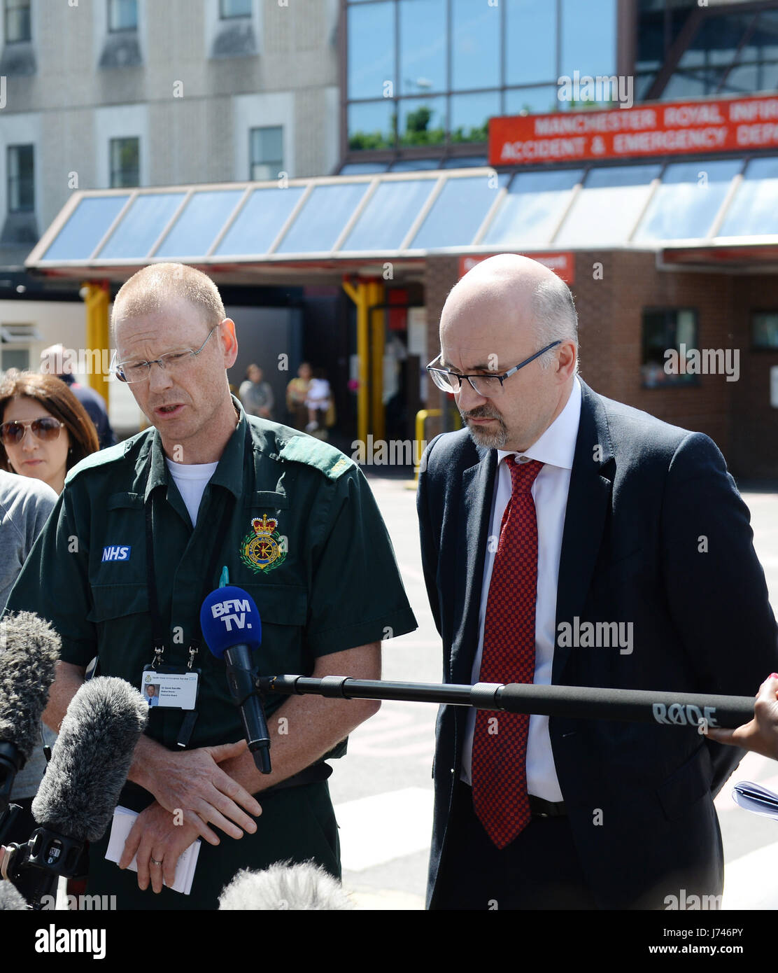 Dr David Ratcliffe (left), medical director of North West Ambulance ...