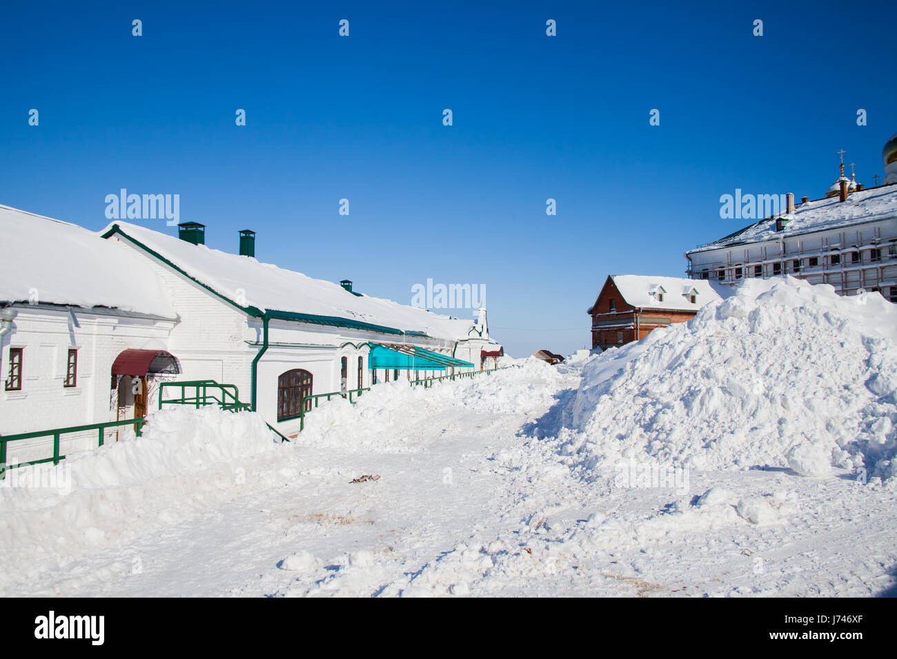 Winter landscape with a brotherly body on White mountain, Perm, Russia ...