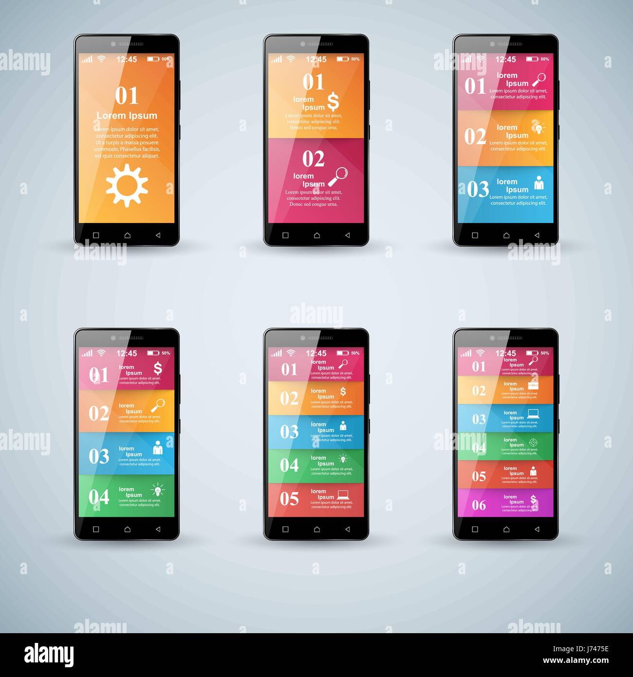 3D infographic. Smartphone icon Stock Vector Image & Art - Alamy