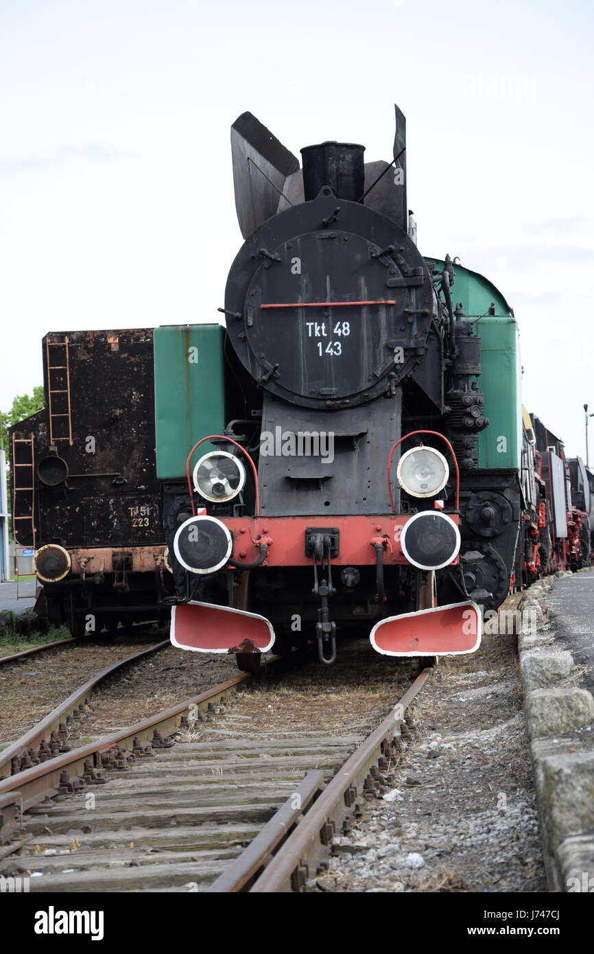 Front of an old steam locomotive Stock Photo - Alamy