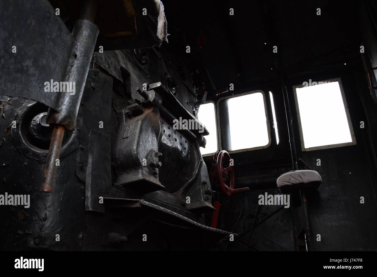 Inside old steam train hi-res stock photography and images - Alamy