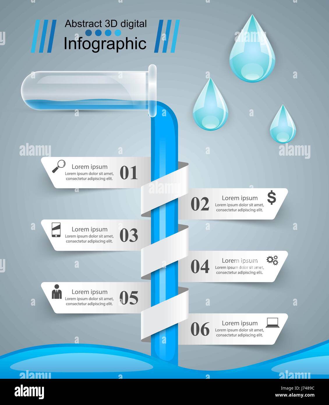 Test tube. Experiments. Business infographics Stock Vector Image & Art ...