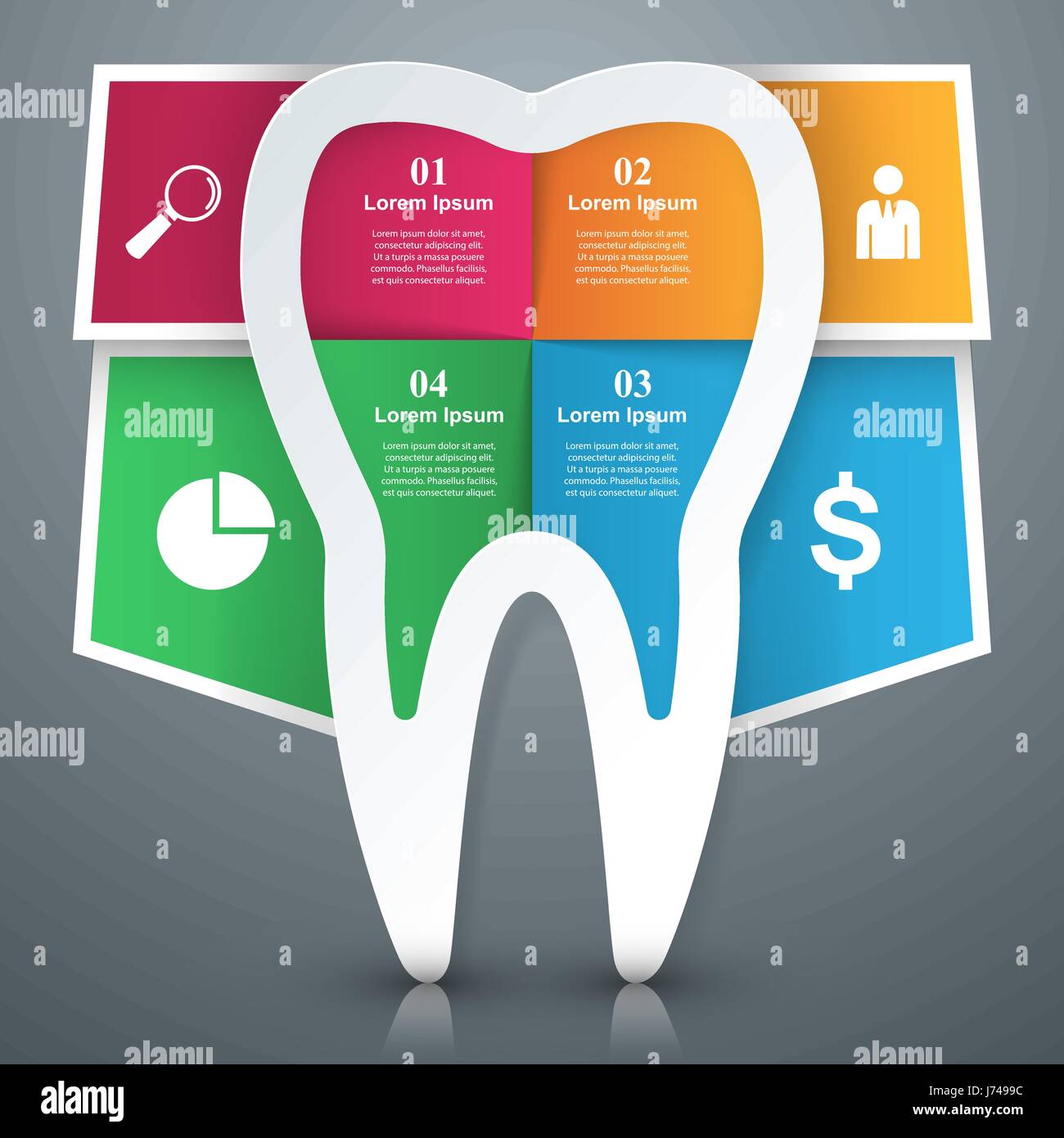 Business Infographics. Tooth icon Stock Vector Image & Art - Alamy