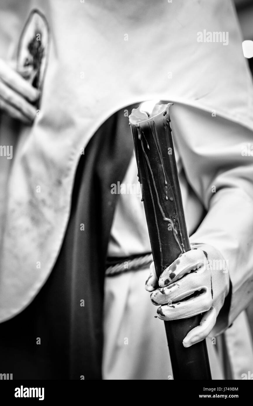 Procession candles Black and White Stock Photos & Images - Alamy