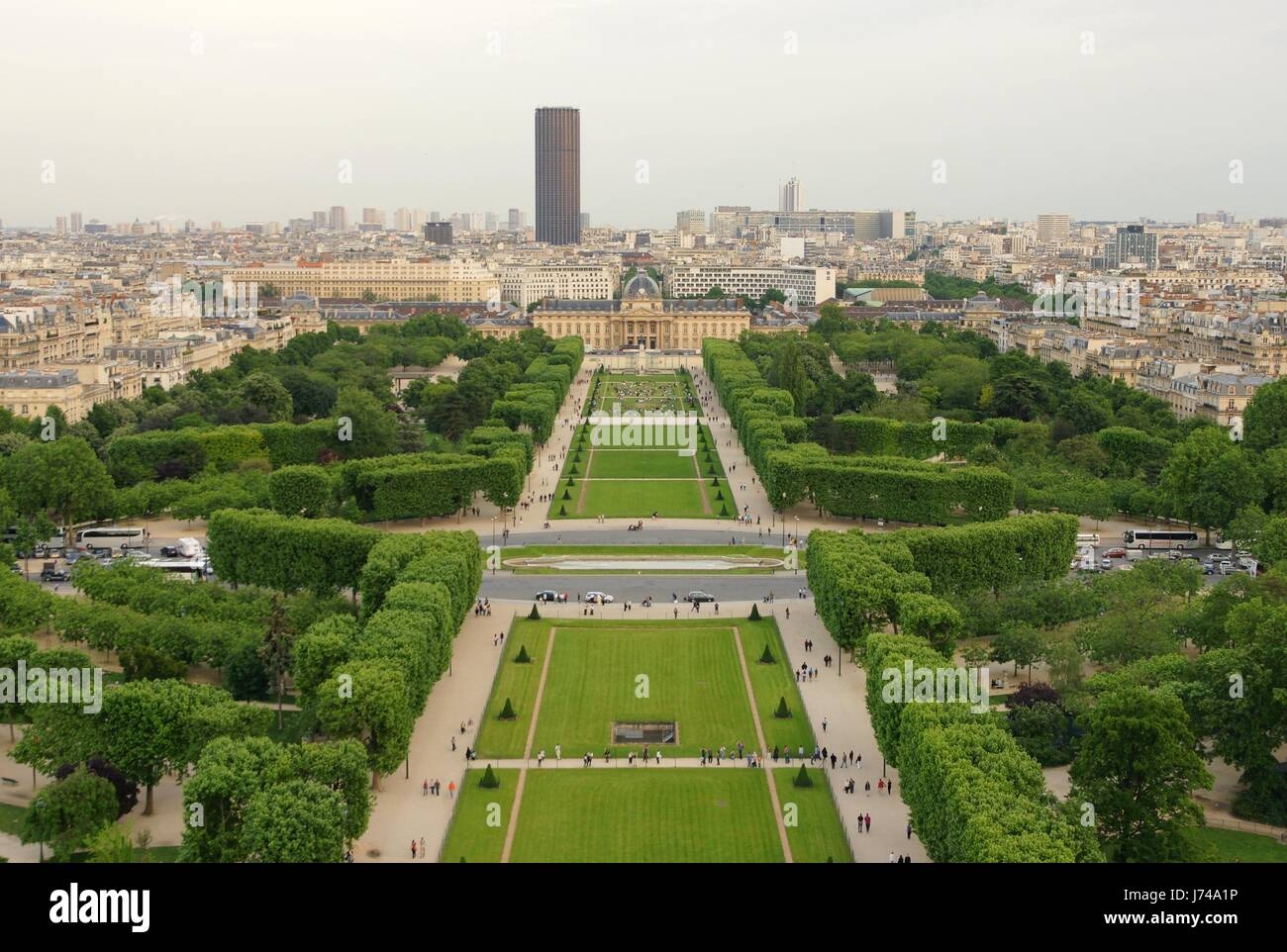 aerial perspective metropolis park paris france house building aerial ...