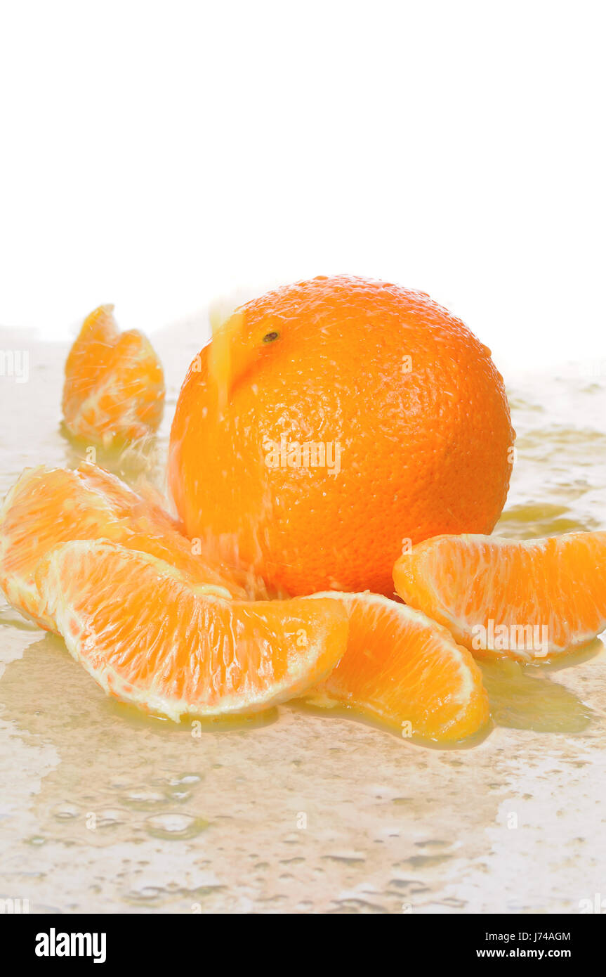 ripe fruit drop juice juicy orange slice citrus drip drops seeping ...