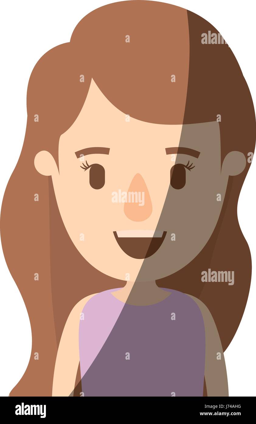 Color image cartoon half body Stock Vector Images - Alamy