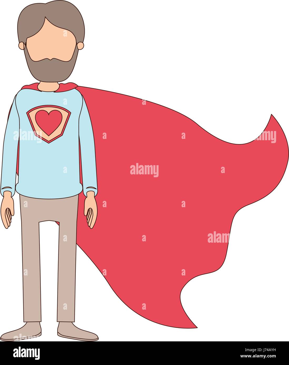 Man dressed as superman Stock Vector Images - Alamy