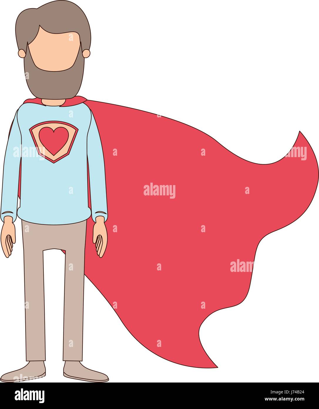 Bearded super hero Stock Vector Images - Alamy