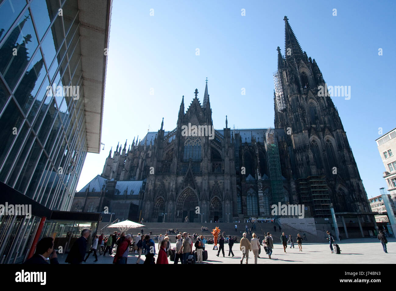 cologne cathedral main-station piece section segment part area landing ...