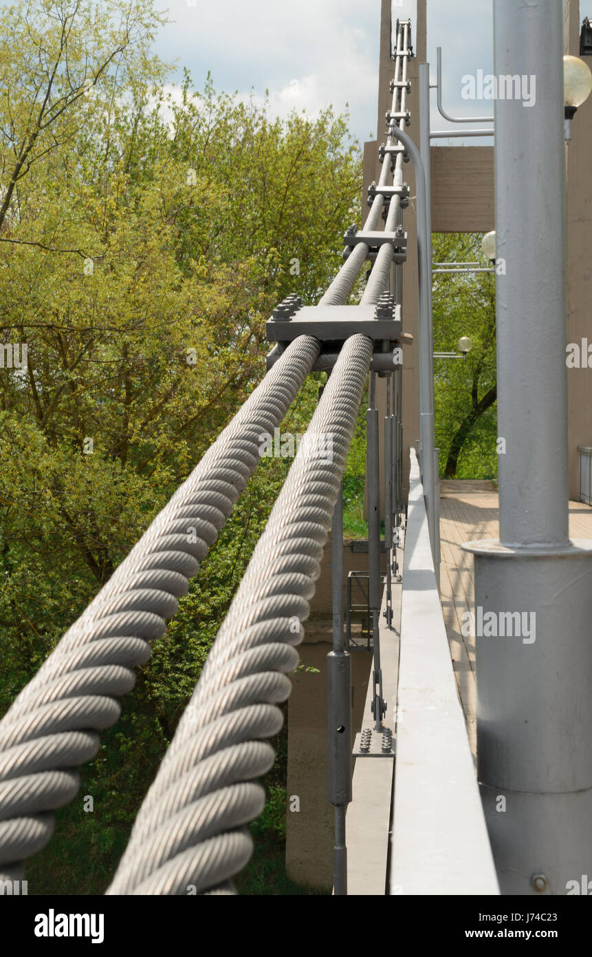 Cable element in the long term, supporting the bridge Stock Photo - Alamy