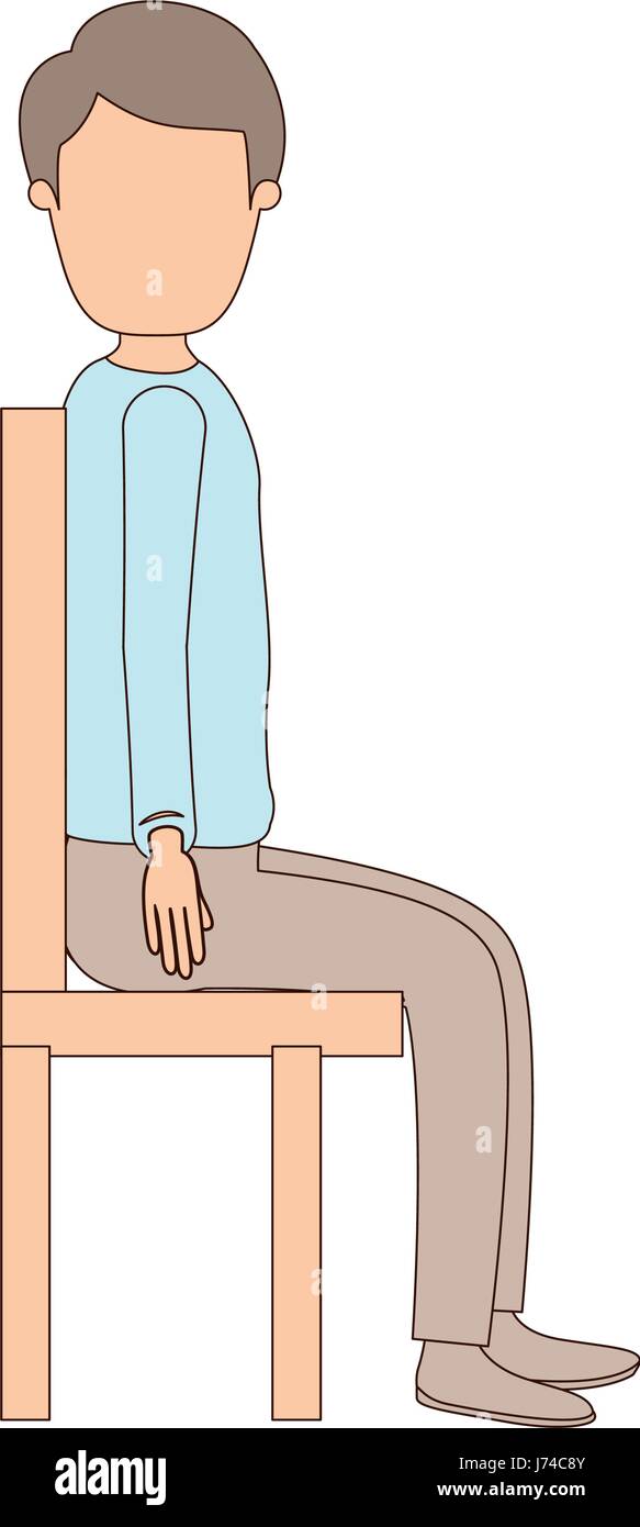 Full body sit sitting Stock Vector Images - Alamy