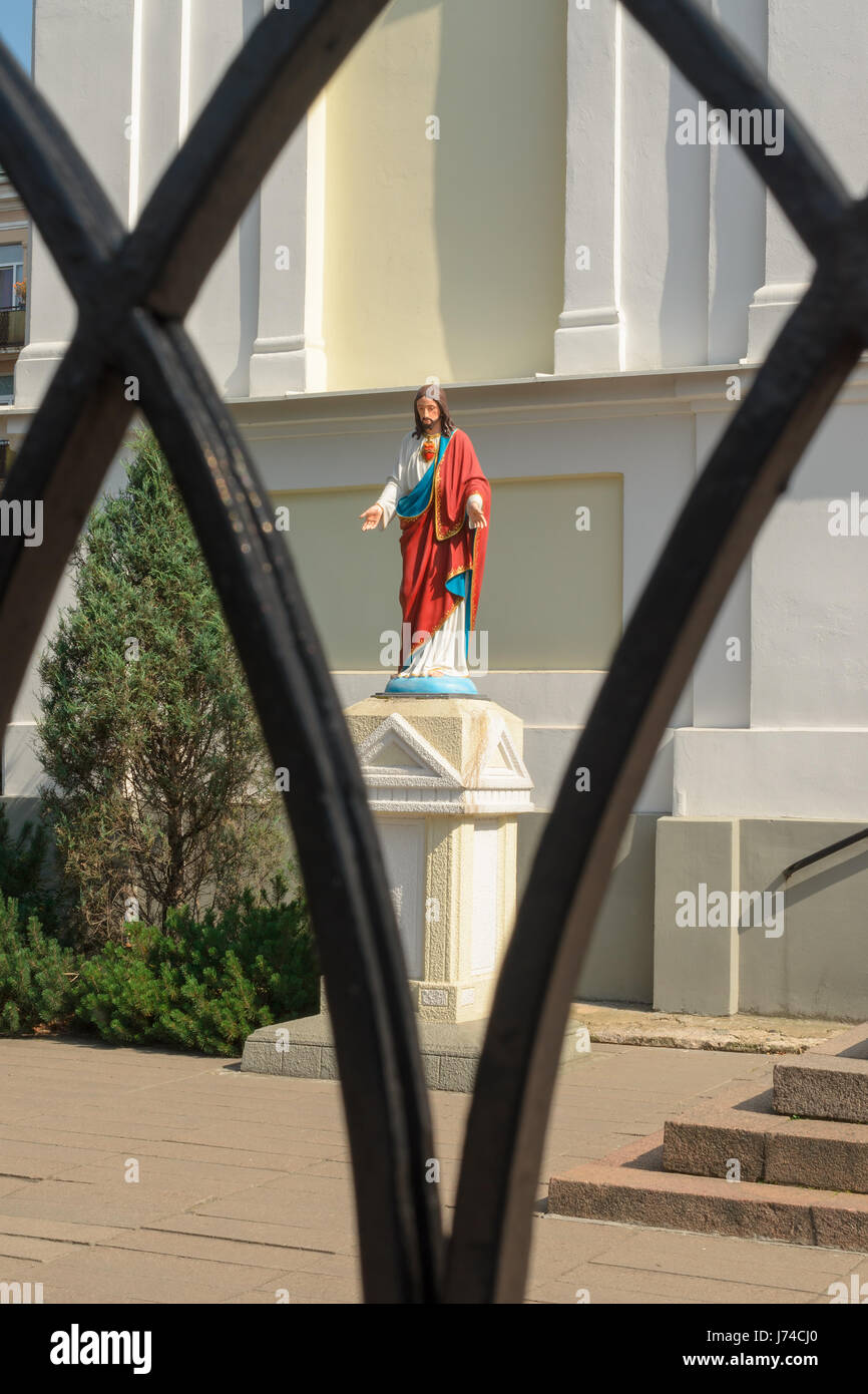Sculpture of Jesus Christ and the crucifixion as the personification of ...