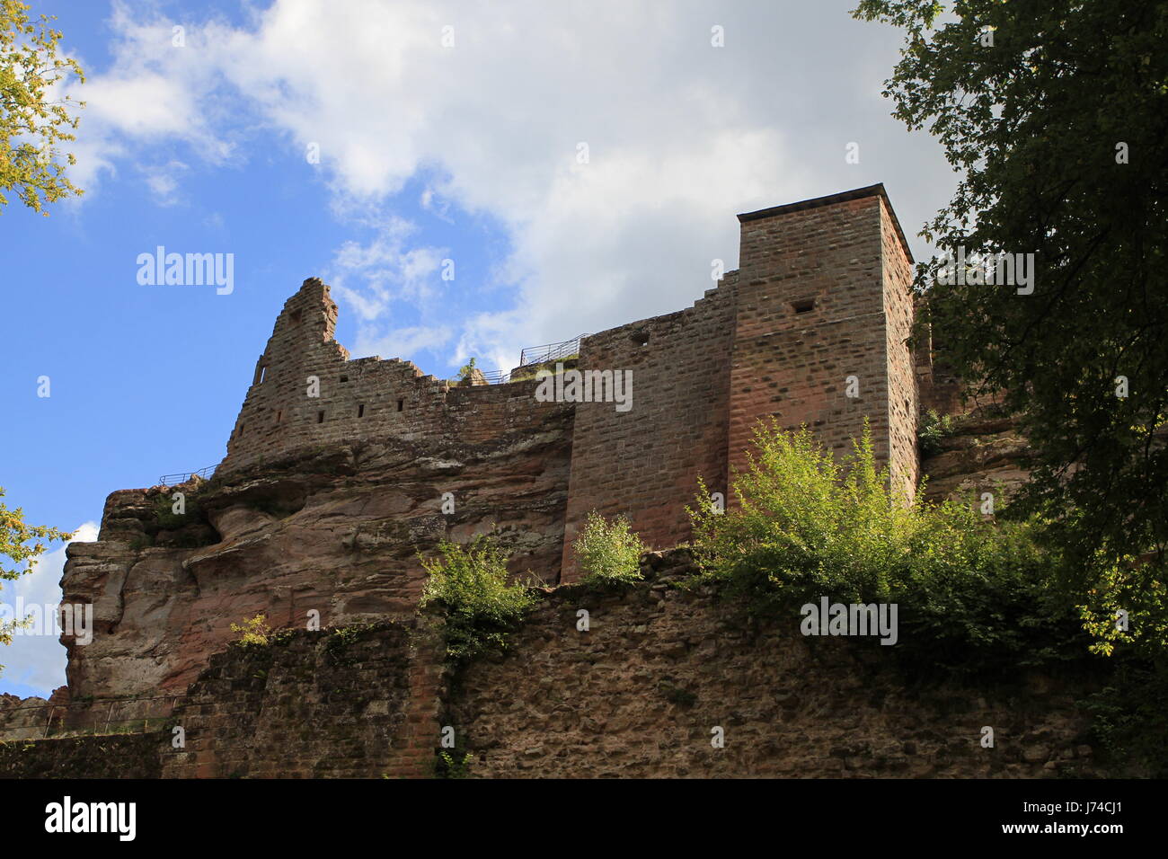 fleckenstein castle ruins Stock Photo - Alamy