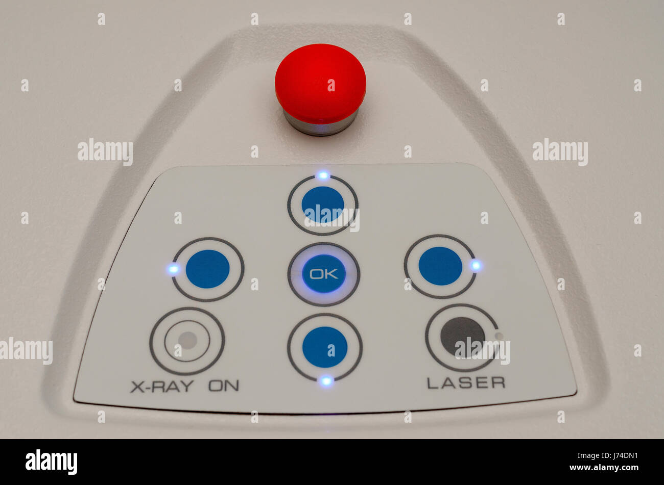 Control panel X-ray machines - top view in working order Stock Photo ...