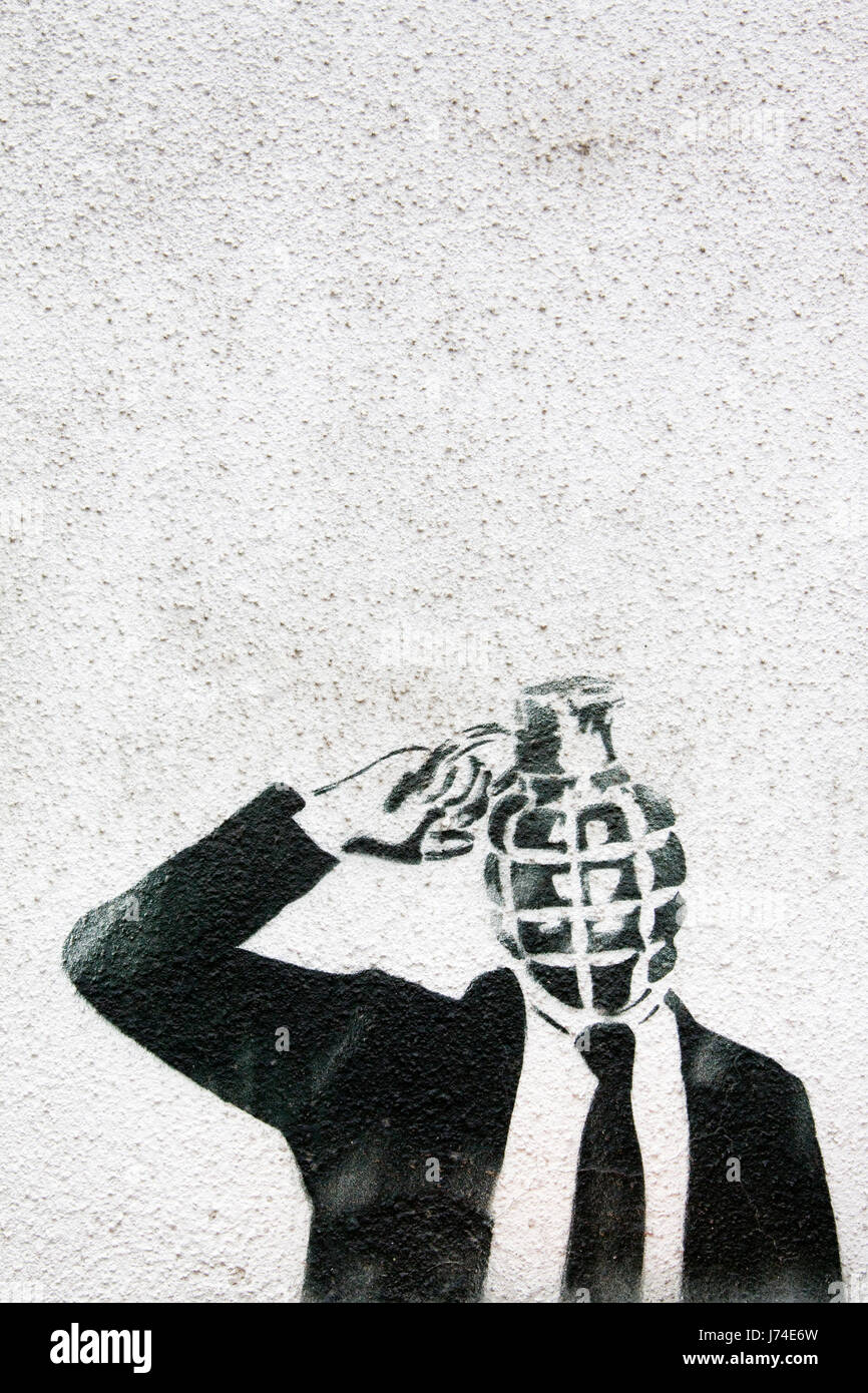 danger daub graffiti grafitti bomb grenade man head danger death army ...