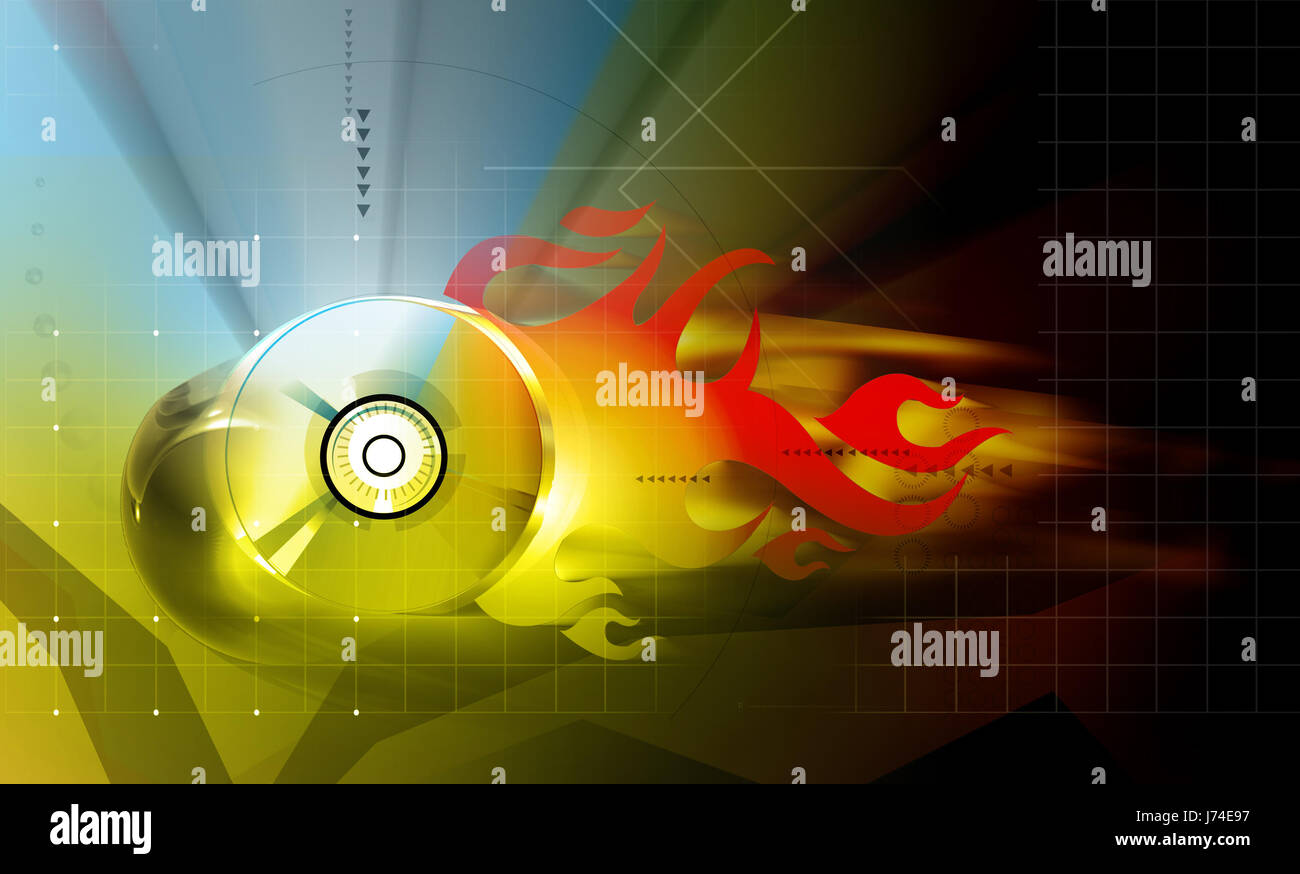 music disc technology equipment compact computers computer fire ...