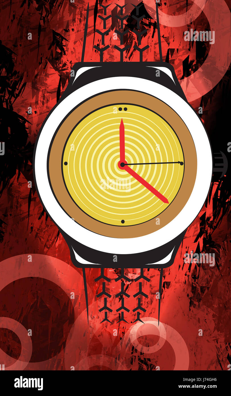 clock chain watch needle numbers indicate show inside round about date ...