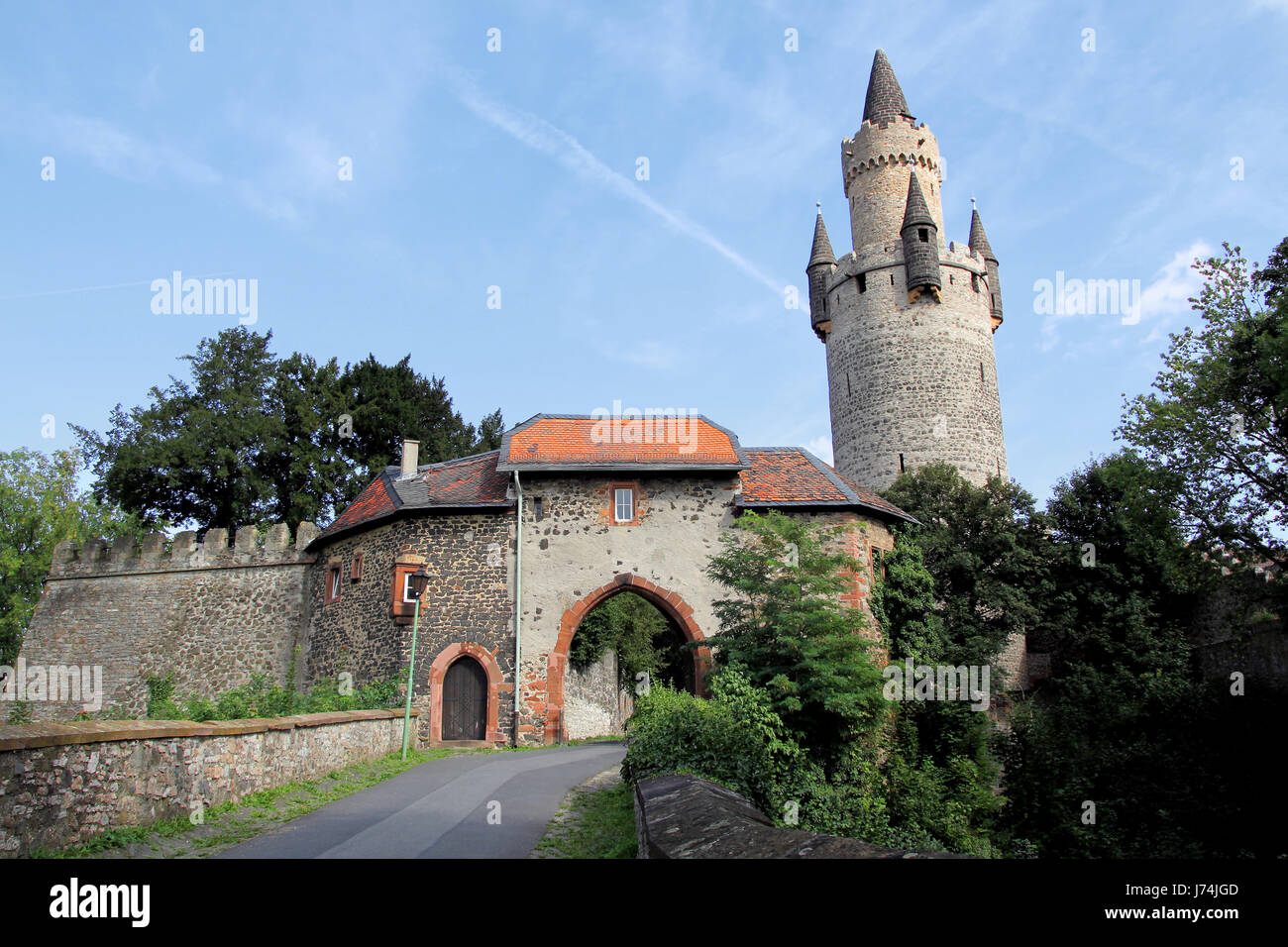 tower castle gate watchtower chateau castle tower historical stone goal ...