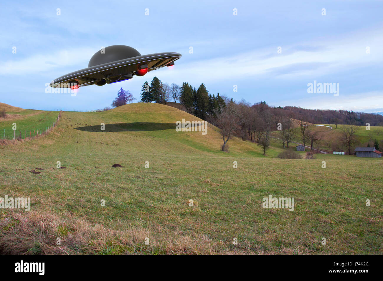 An unidentified flying object Stock Photo - Alamy