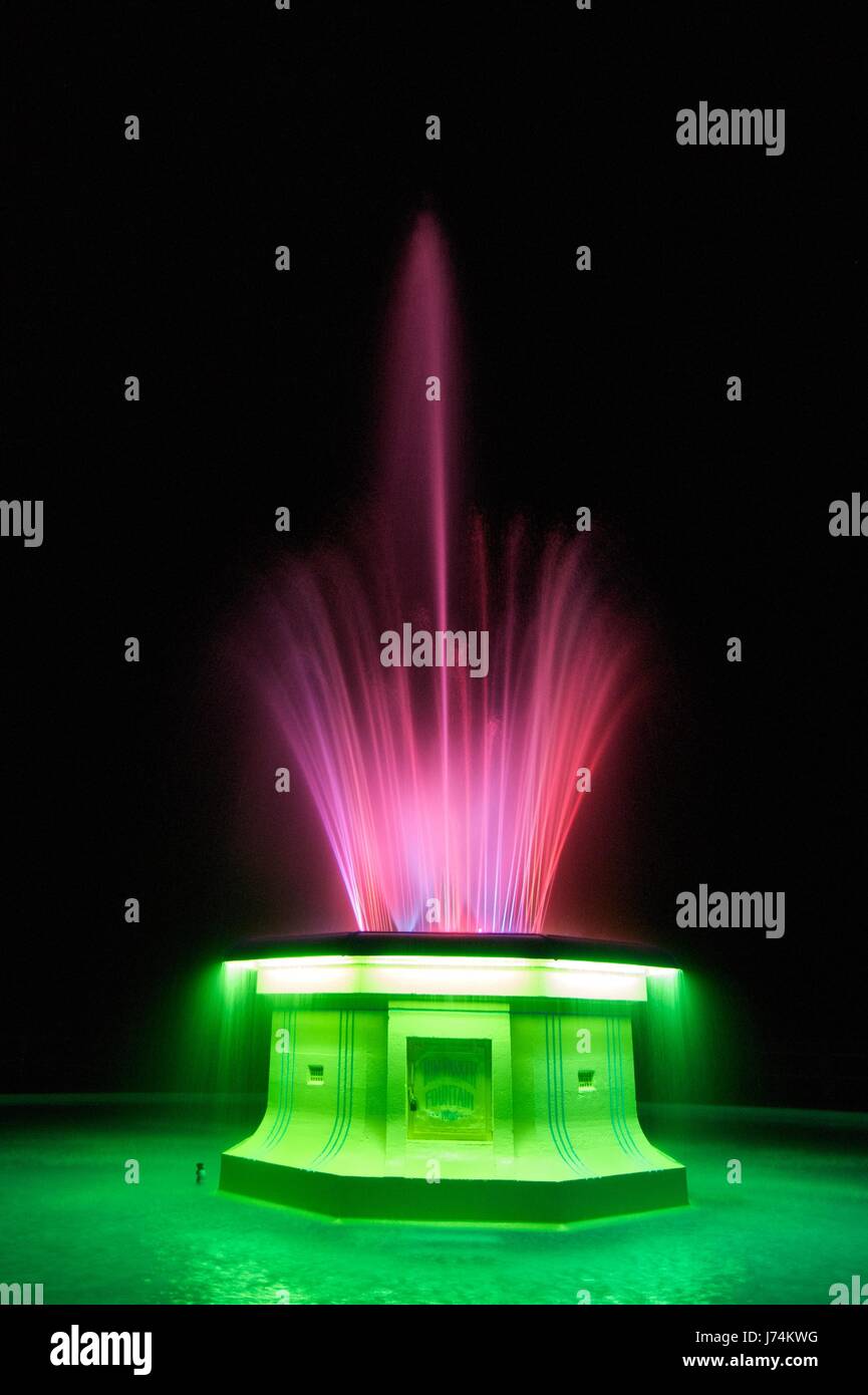 Fountain napier night hi-res stock photography and images - Alamy