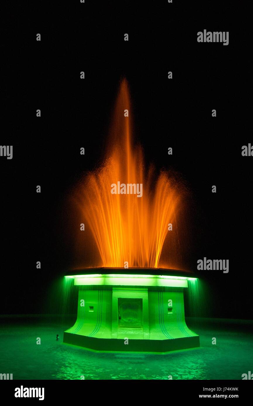Fountain napier night hi-res stock photography and images - Alamy