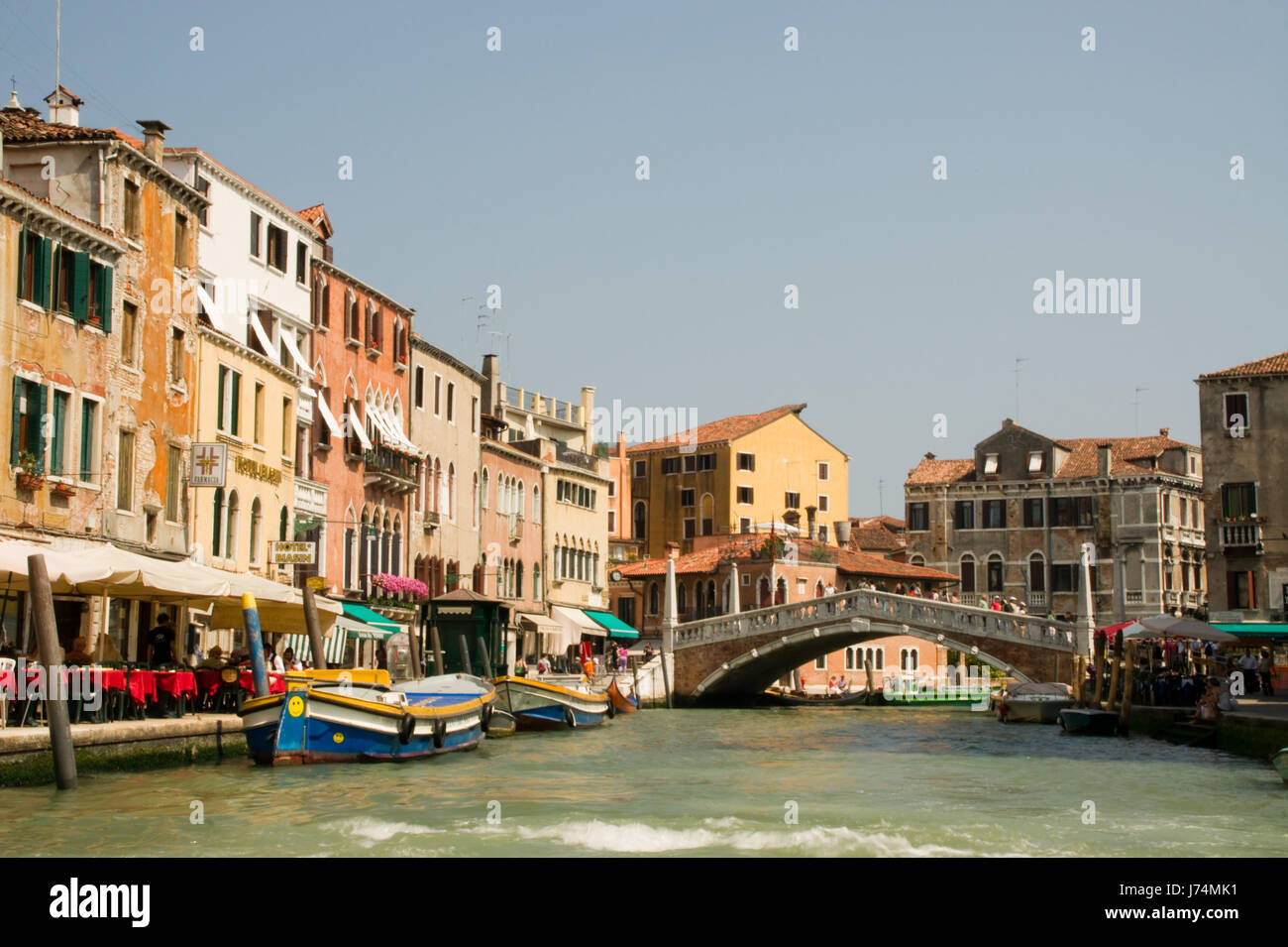 venice channel pier dock magnifico river water restaurant houses house ...