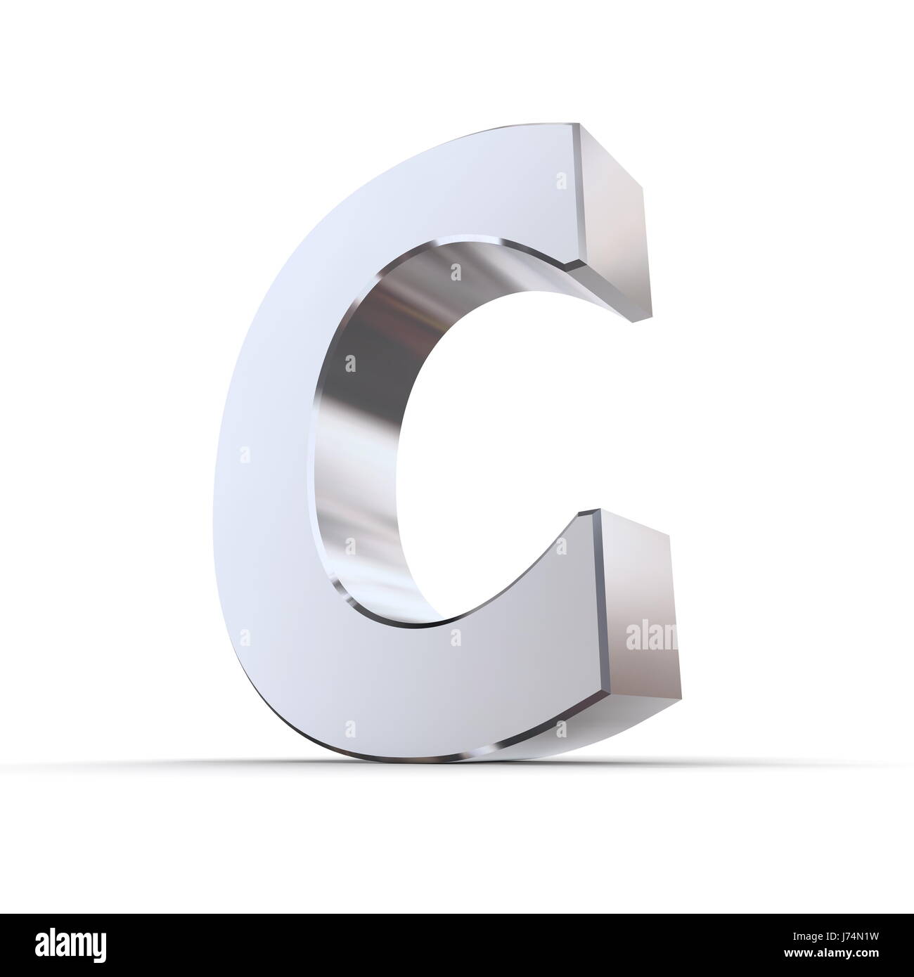 letter case metallic alphabet ABC upper capital type model build single ...