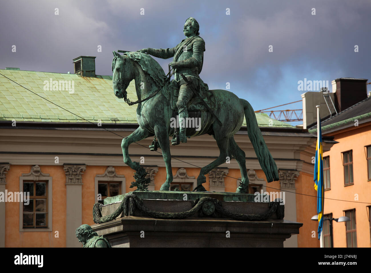 statue sweden stockholm stockhom emperor king swedish stockholm center ...
