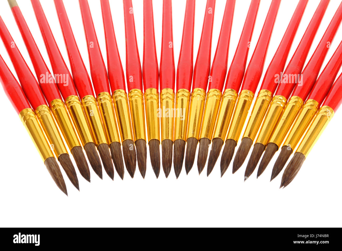 isolated brush paintbrush brushing red drawing tool isolated colour ...