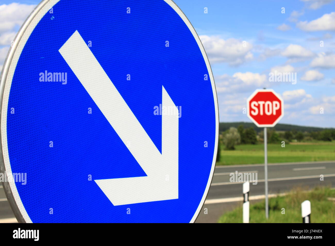 drive around obstacle Stock Photo - Alamy