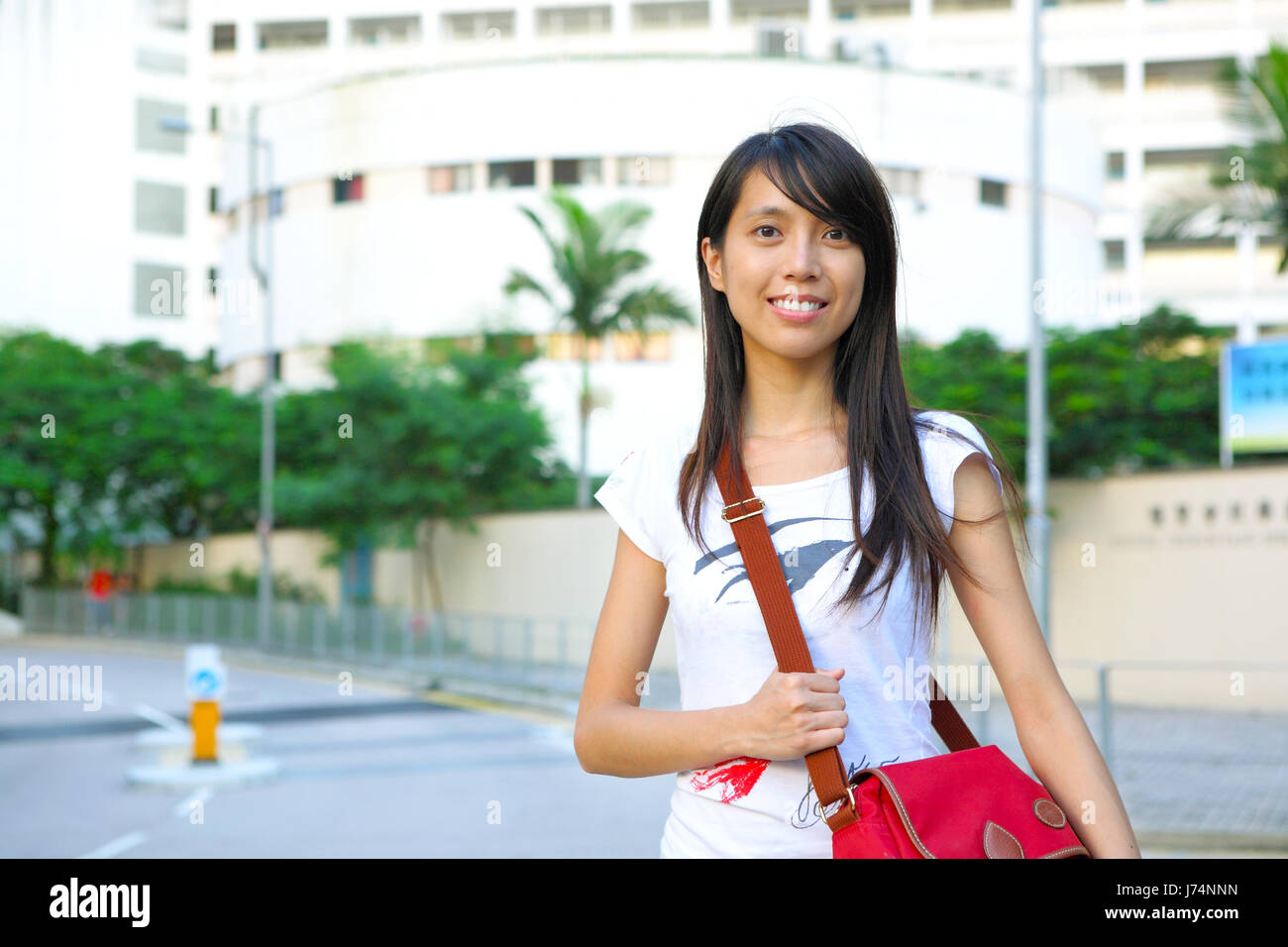 woman asia asian student college campus girl girls woman study humans human Stock Photo - Alamy