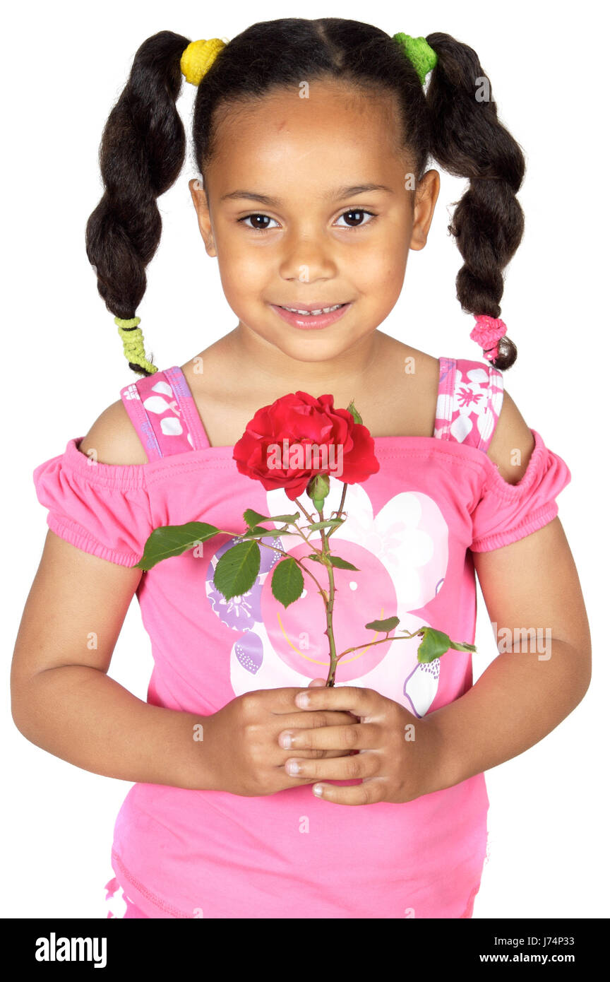flower rose plant red girl girls humans human beings people folk ...