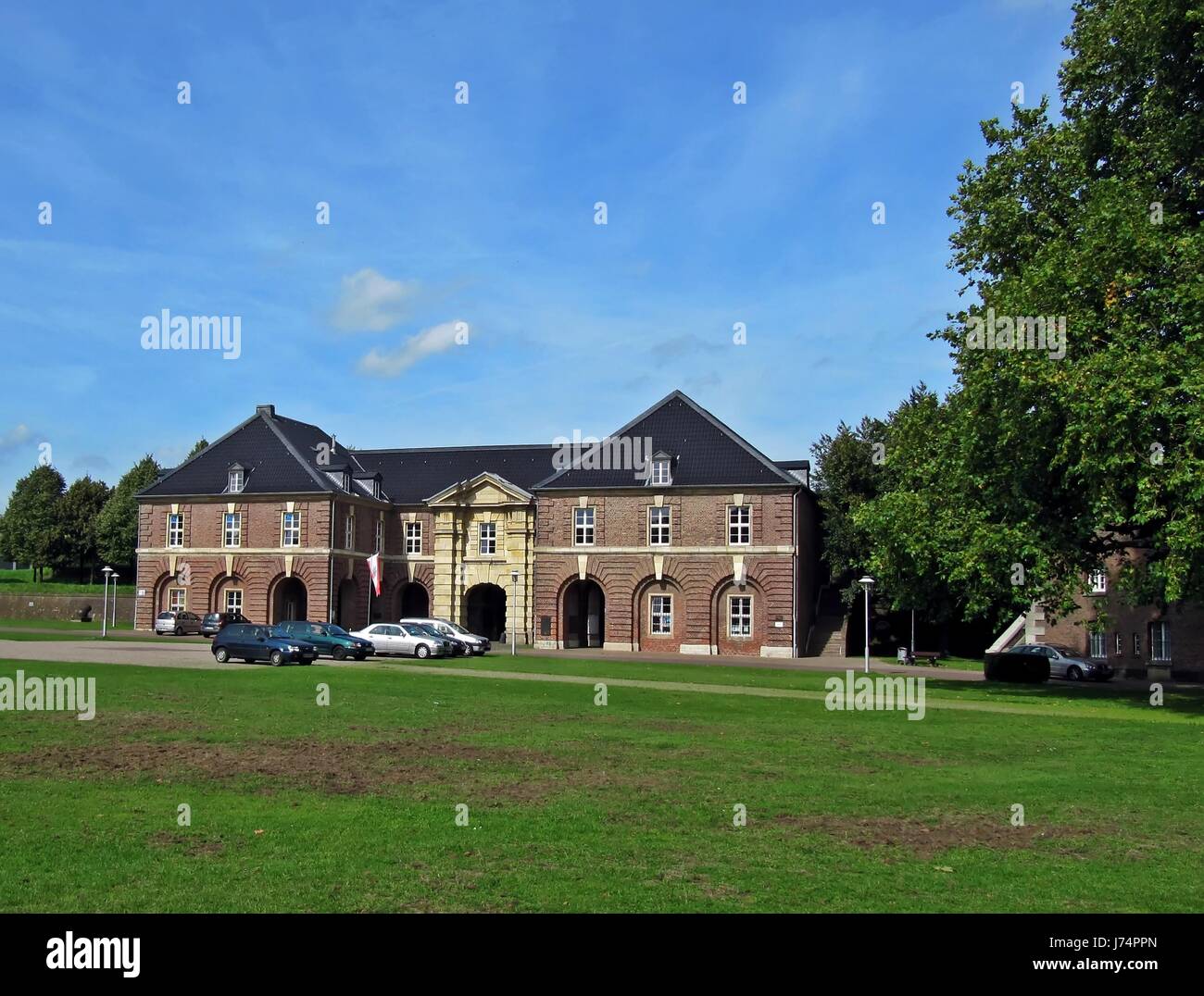 historical fortification path way meadow old historical bridge ruins ...