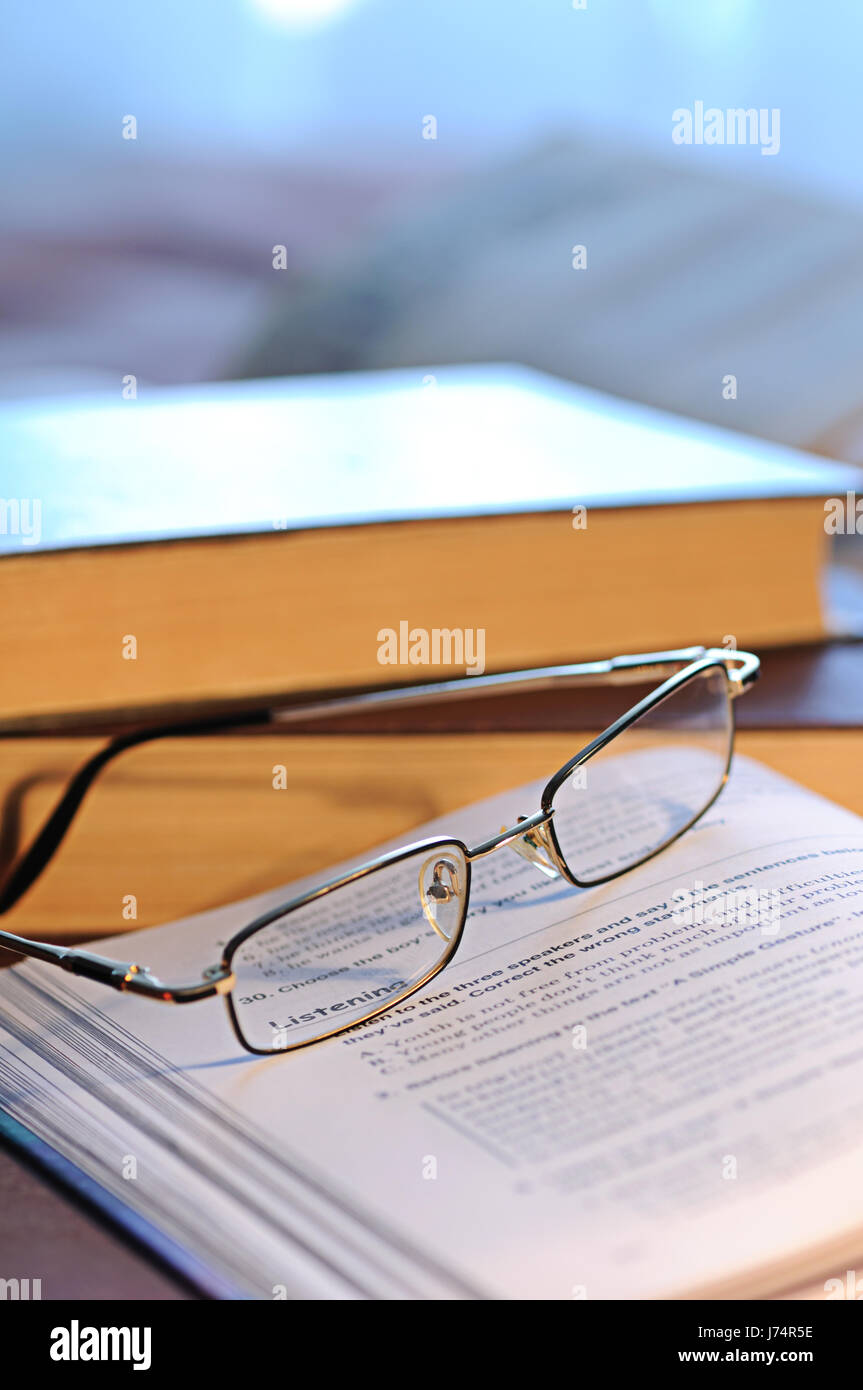 education spectacles glasses eyeglasses textbook book pen style pencil ...