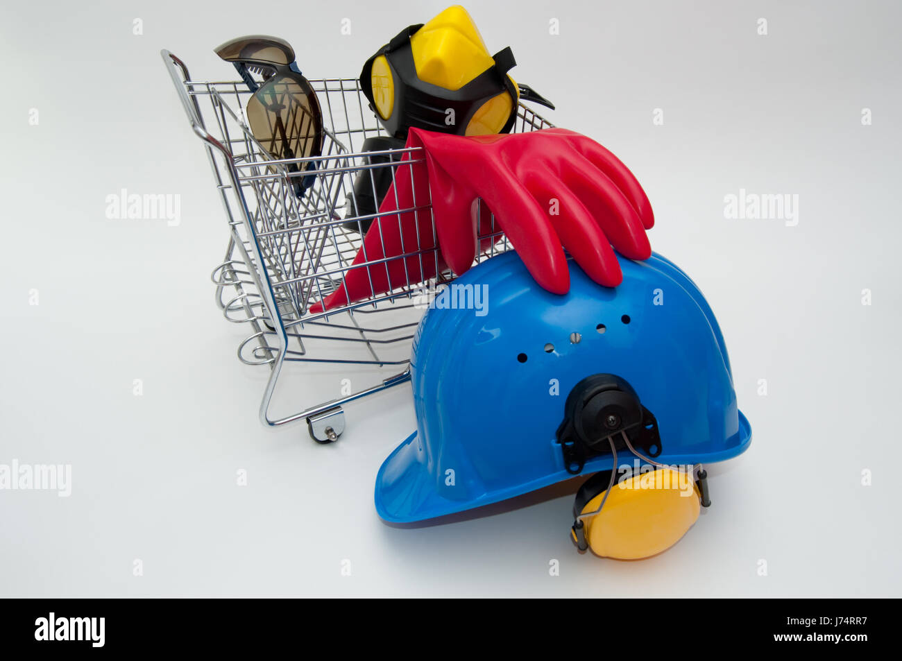 tool isolated protective clothing goggles operational safety work job ...