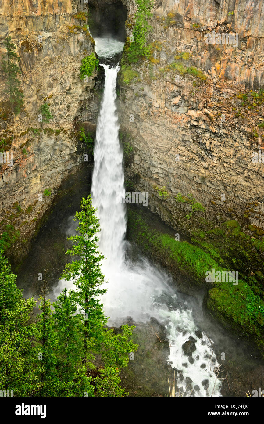 waterfall falls grey gray water travel park wild rock canada outdoor ...