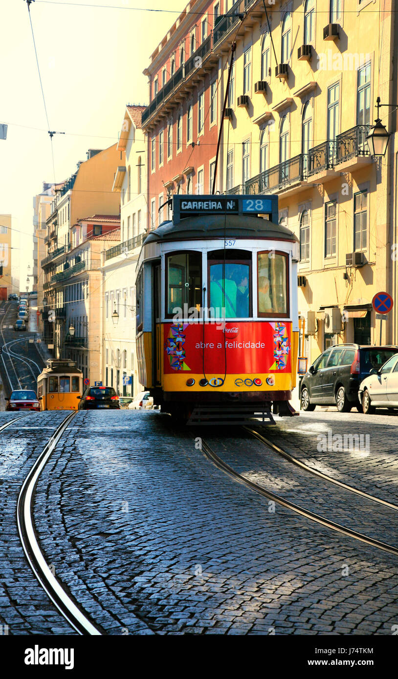 Tram 28 Tramway Lisboa Trams High Resolution Stock Photography and ...