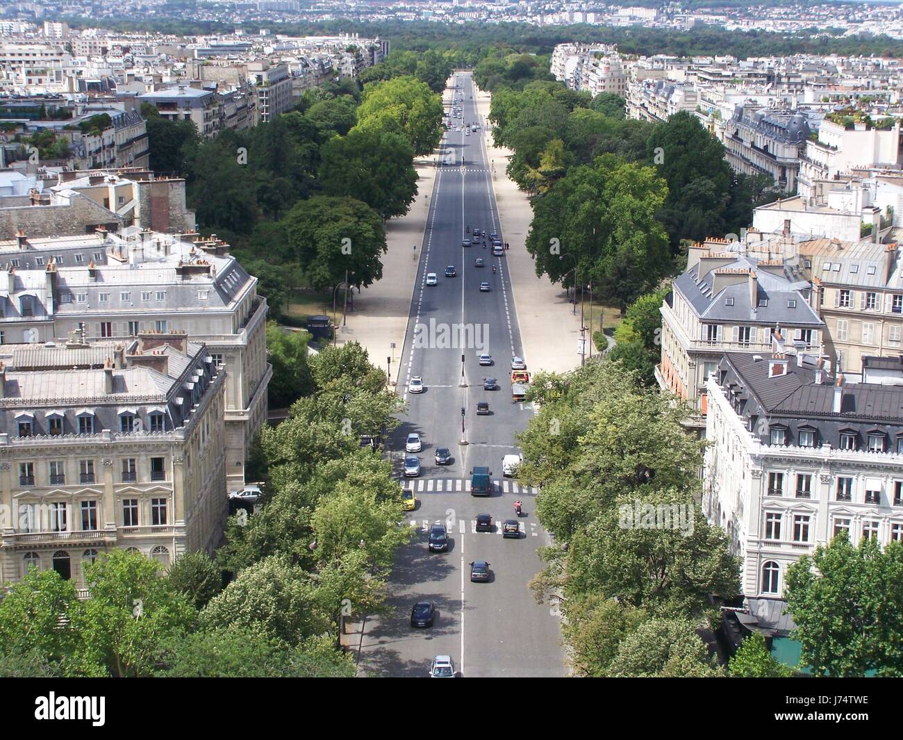 aerial perspective tenements paris france cosmopolitan city avenue ...