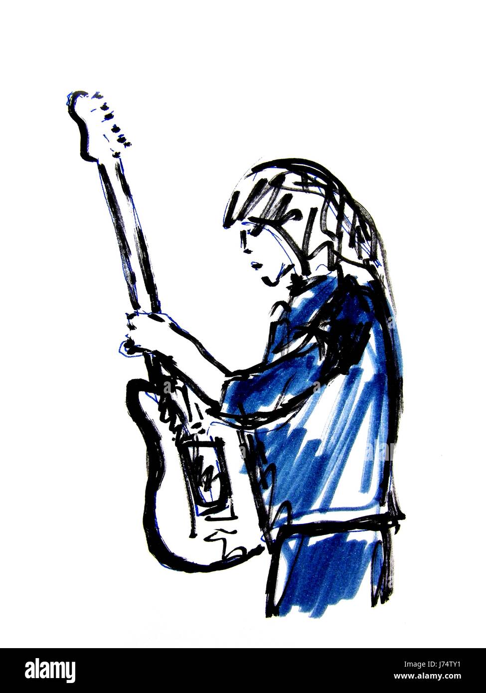 Rockgitarrist hi-res stock photography and images - Alamy