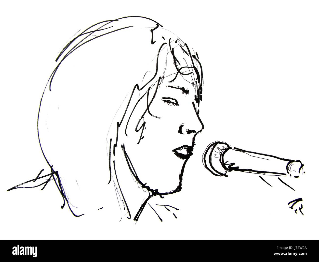 Singer photo Cut Out Stock Images & Pictures - Alamy