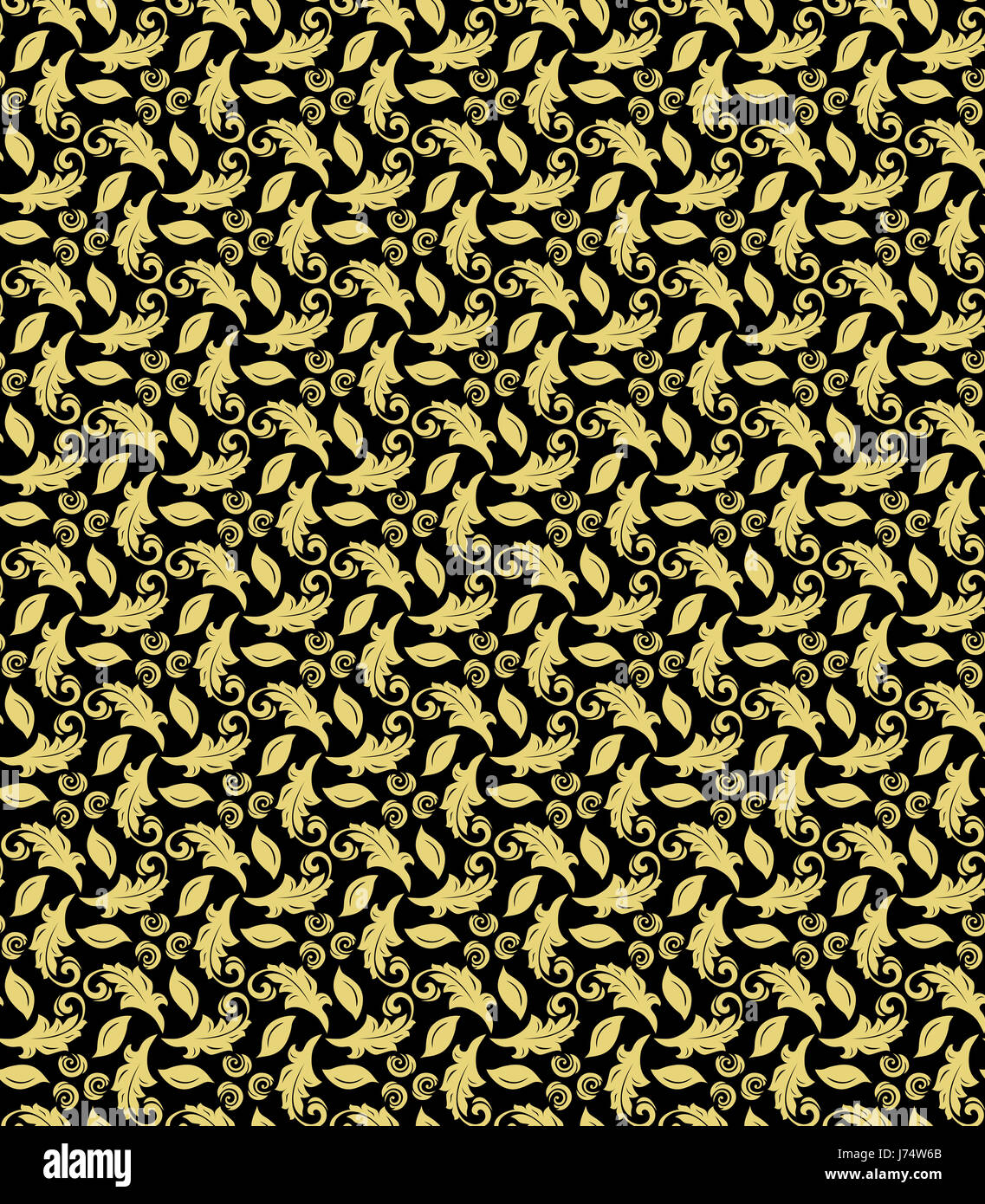 Black silk floral pattern hi-res stock photography and images - Alamy