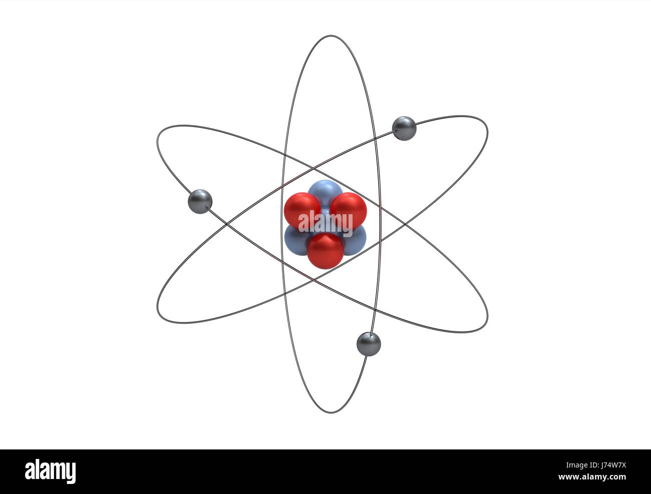 Isolated Science Atom Element Scientific Lithium Model Blue Isolated