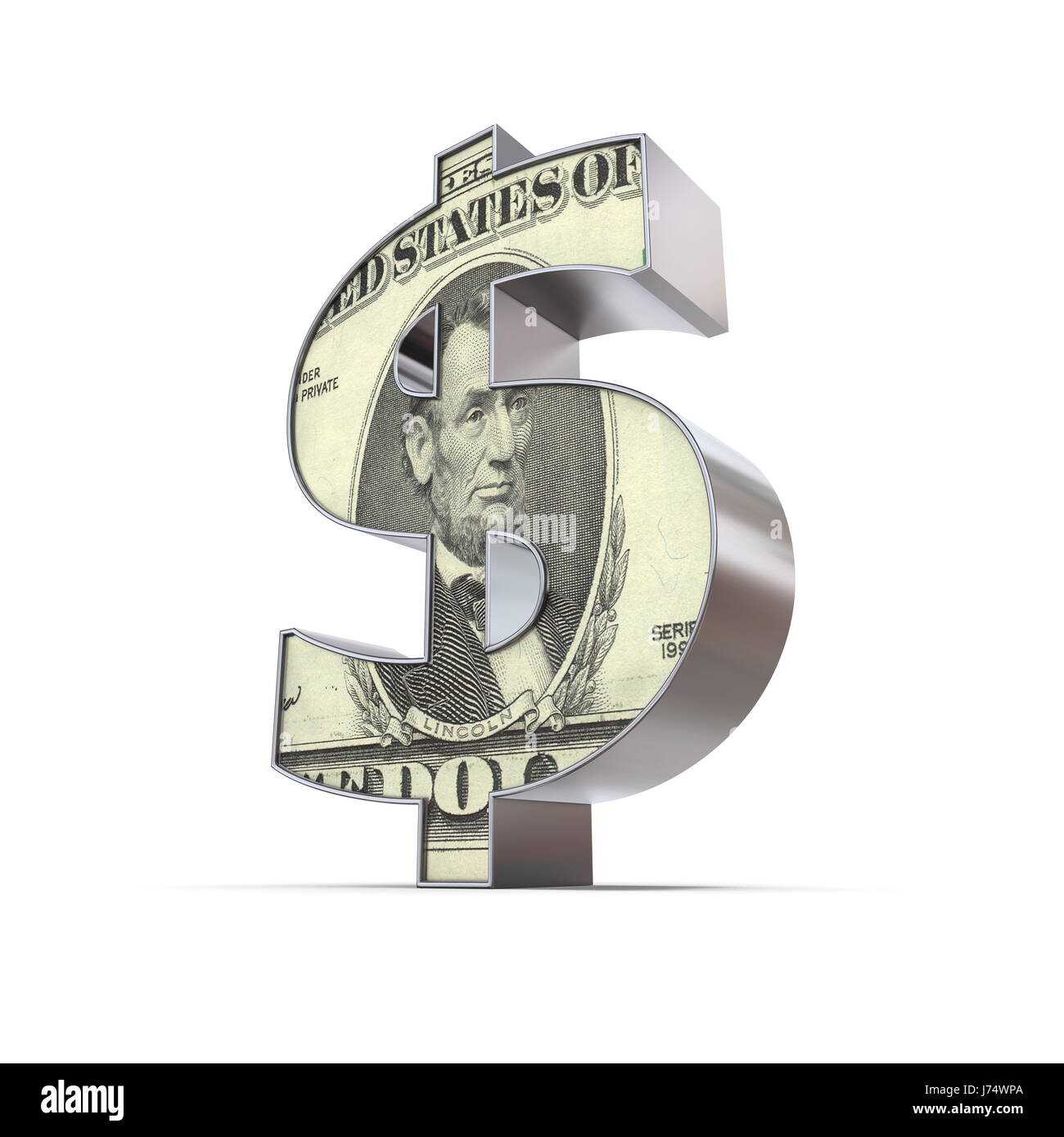 dollar dollars currency bright shiny metallic sign pictogram symbol ...