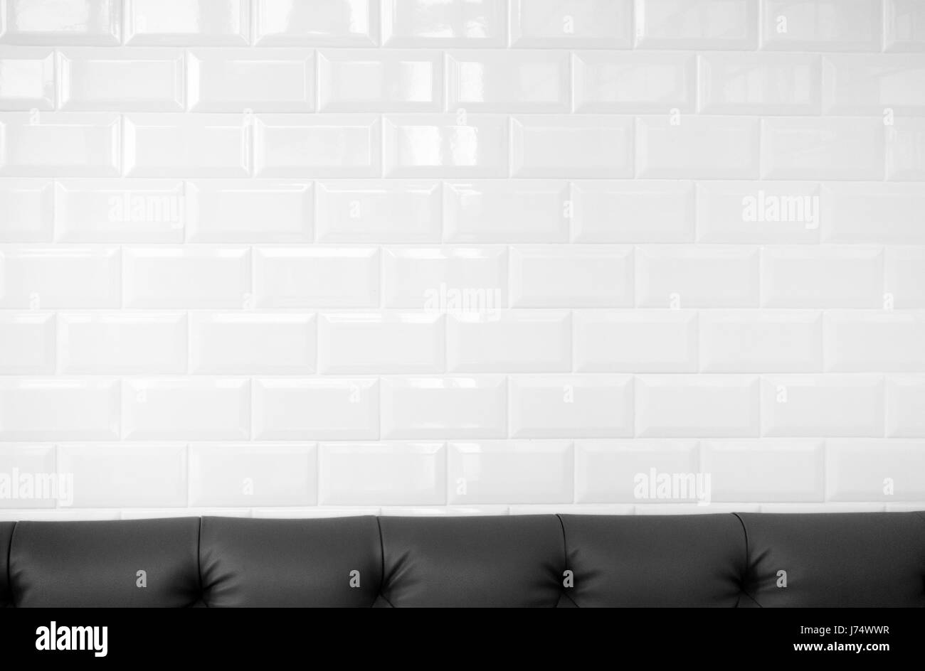 Tile brick white Black and White Stock Photos & Images - Alamy