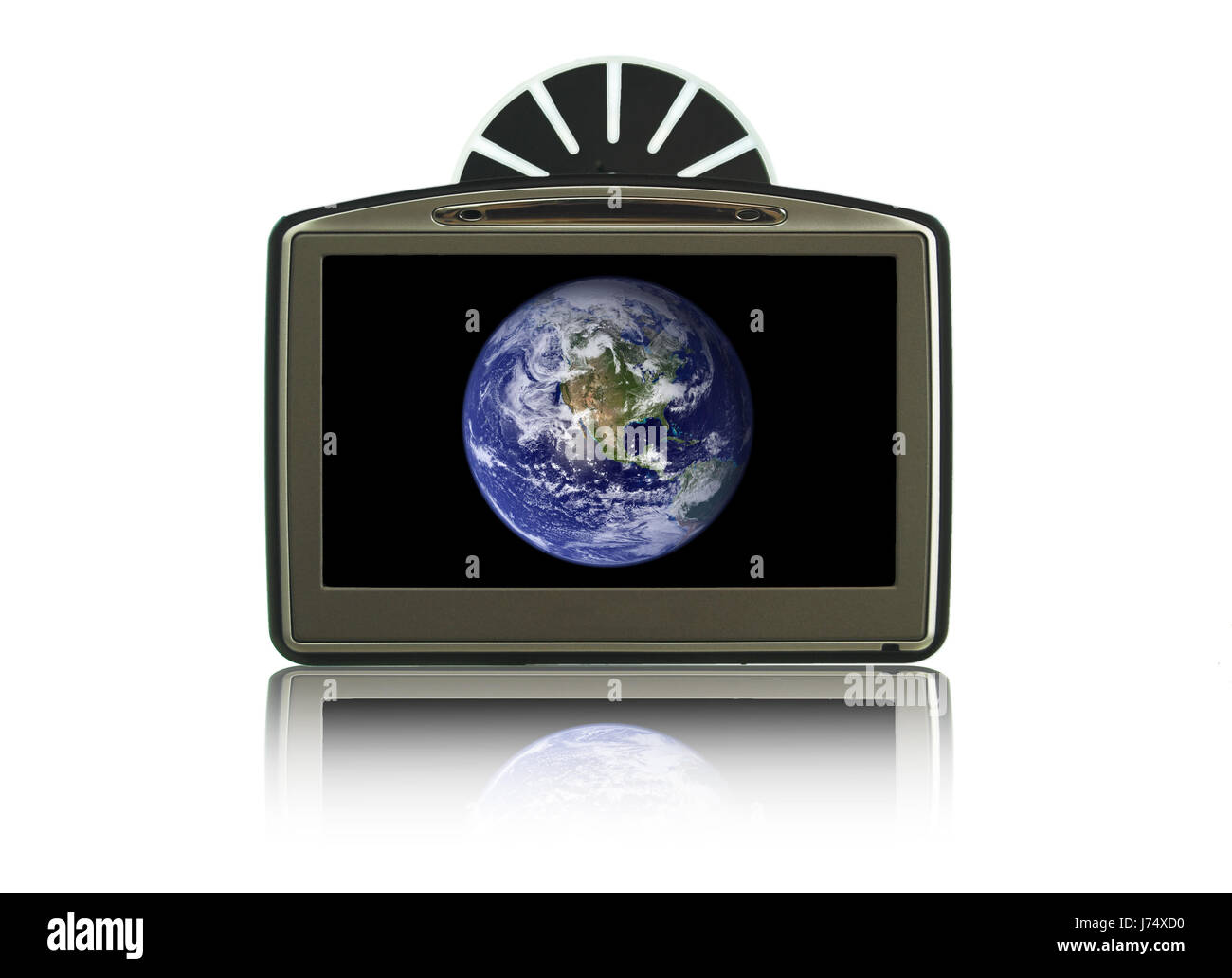 navigation system globe planet earth world global positioning white ...