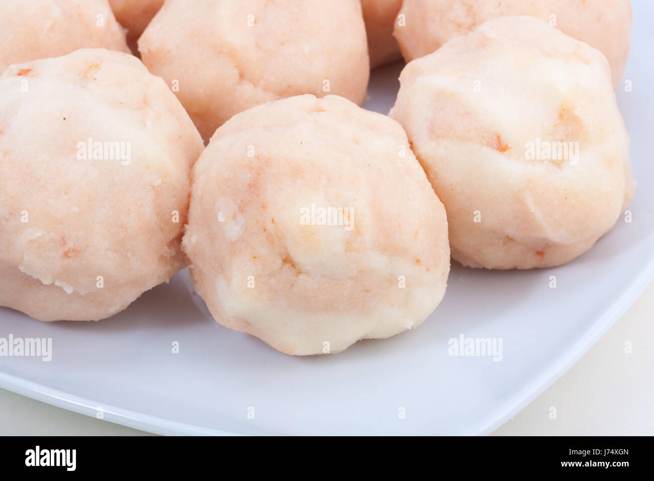 hand enclosure preparation formed dumpling shapes shape dumplings ...