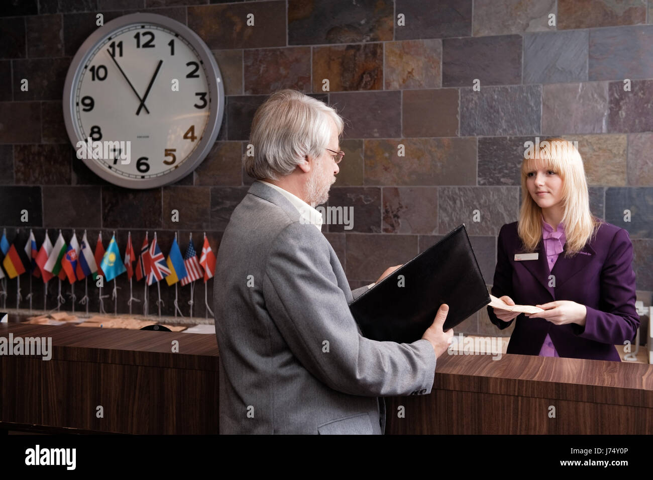 people hotel travel business reception man woman girl people indoors ...