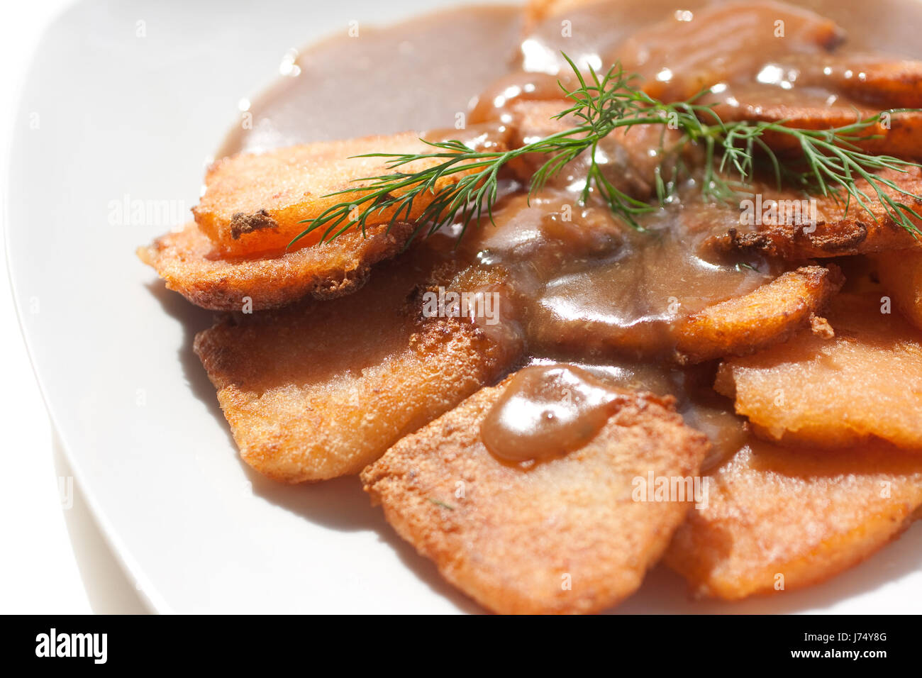 disc sauce german discs remains bavarian fried dumpling lump dumplings ...